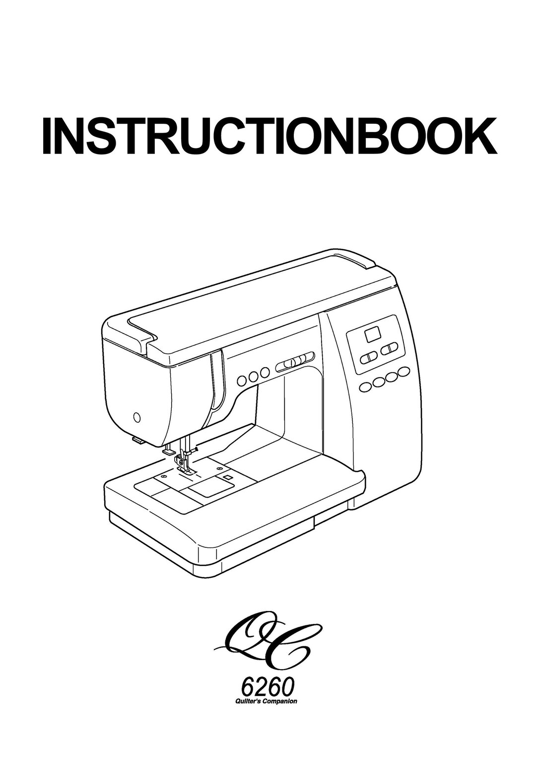 Janome QC6260 - 6260 Sewing Machine Instruction Manual - User Manual ...