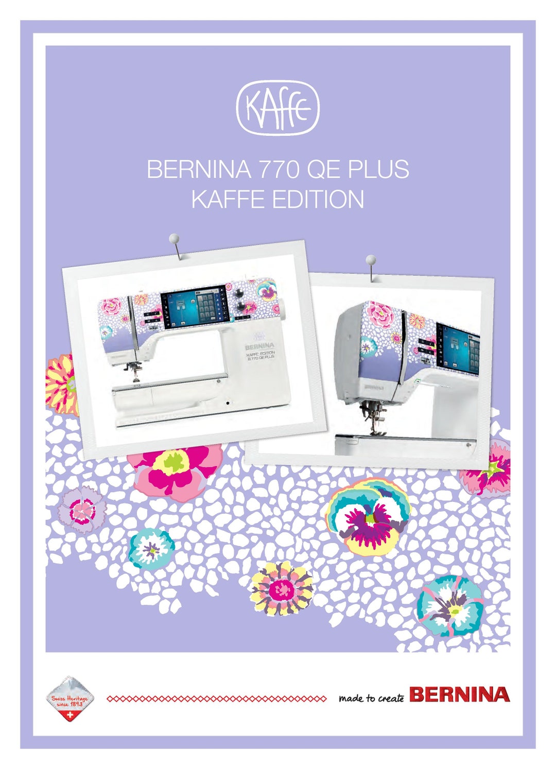 Bernina 770 QE PLUS Kaffe Edition Sewing Machine Instruction Manual ...