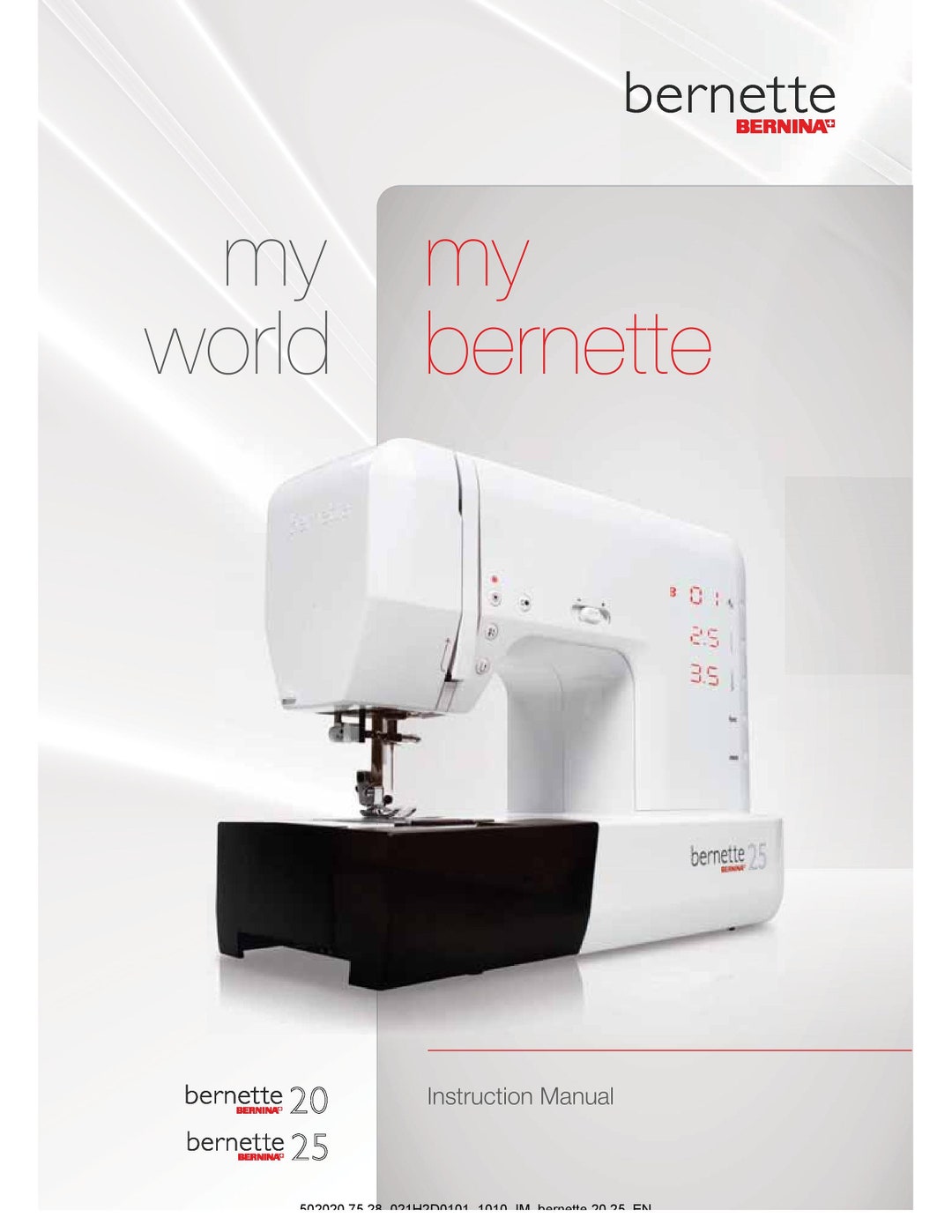 Bernette 20-25 Sewing Machine Instruction Manual - English - Etsy