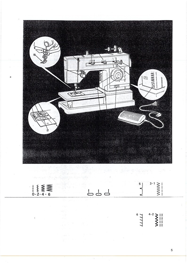 Singer 8606 Sewing Machine Instruction Manual User Manual Complete User ...