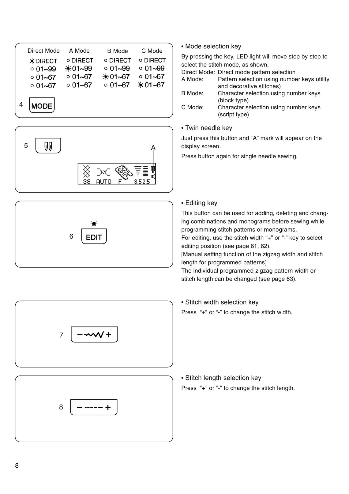 Janome 4800 Memory Craft Sewing Machine Instruction Manual (PDF) - Etsy