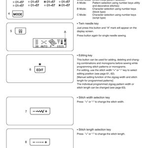 Janome 4800 Memory Craft Sewing Machine Instruction Manual (PDF) - Etsy