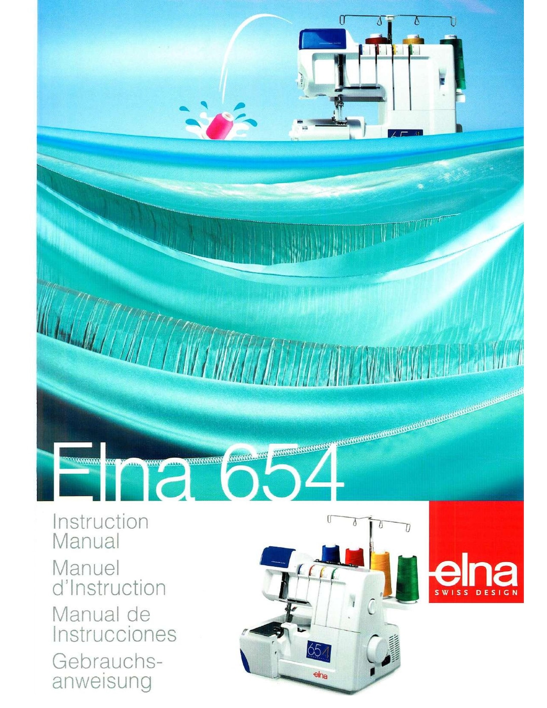 Elna 654 Sewing Machine Instruction Manual - 88 Pages - Etsy