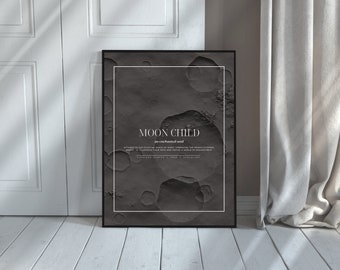 Moon Child Art Print - Etsy