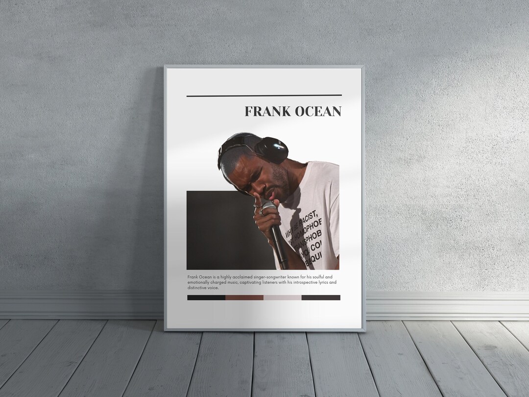 Frank Ocean Poster, Retro Music Poster, Frank Ocean Print, Vintage ...