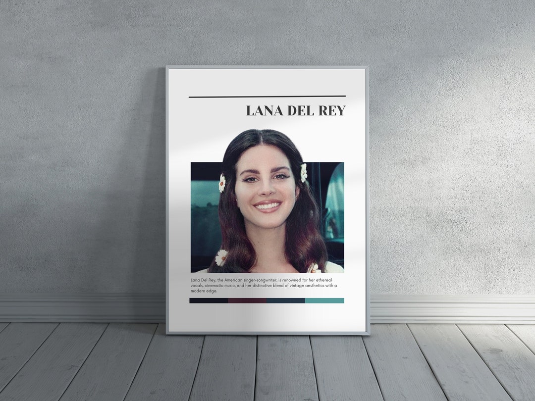 Retro Lana Del Rey Poster Lana Del Rey Print Retro Music - Etsy
