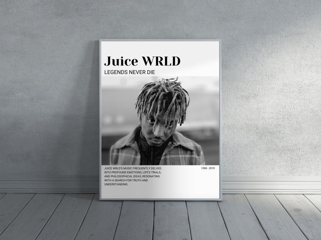 Juice Wrld Poster Juice Wrld Wall Art Juice Wrld Digital Print - Etsy