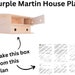 Purple Martin Nesting Box Plan | DIY Eight-chamber Colony (PDF Pattern ...