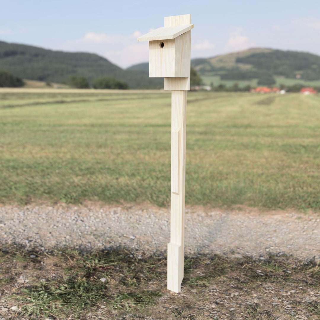 Bird Nest Box Pole | Bird Box Mounting Pole | Nesting Box Mounting ...