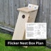 Bird Nest Box Plan | Northern Flicker Birdhouse Plan DIY - Etsy