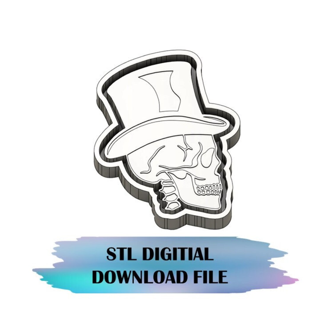 Skeleton Top Hat Mold Housing STL File - Etsy