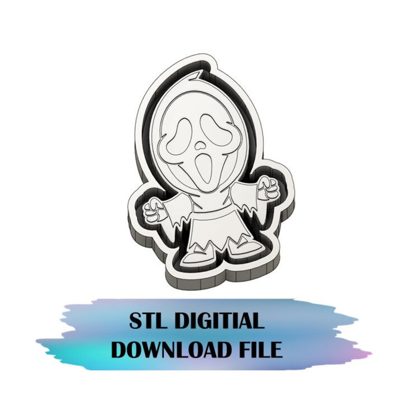 Horror Scream Man Mold Housing STL File - Etsy