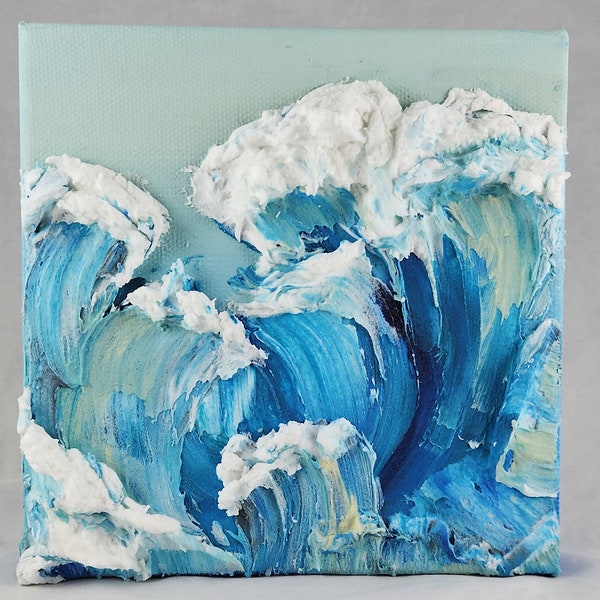 Wave Plaster Wall Art - Etsy