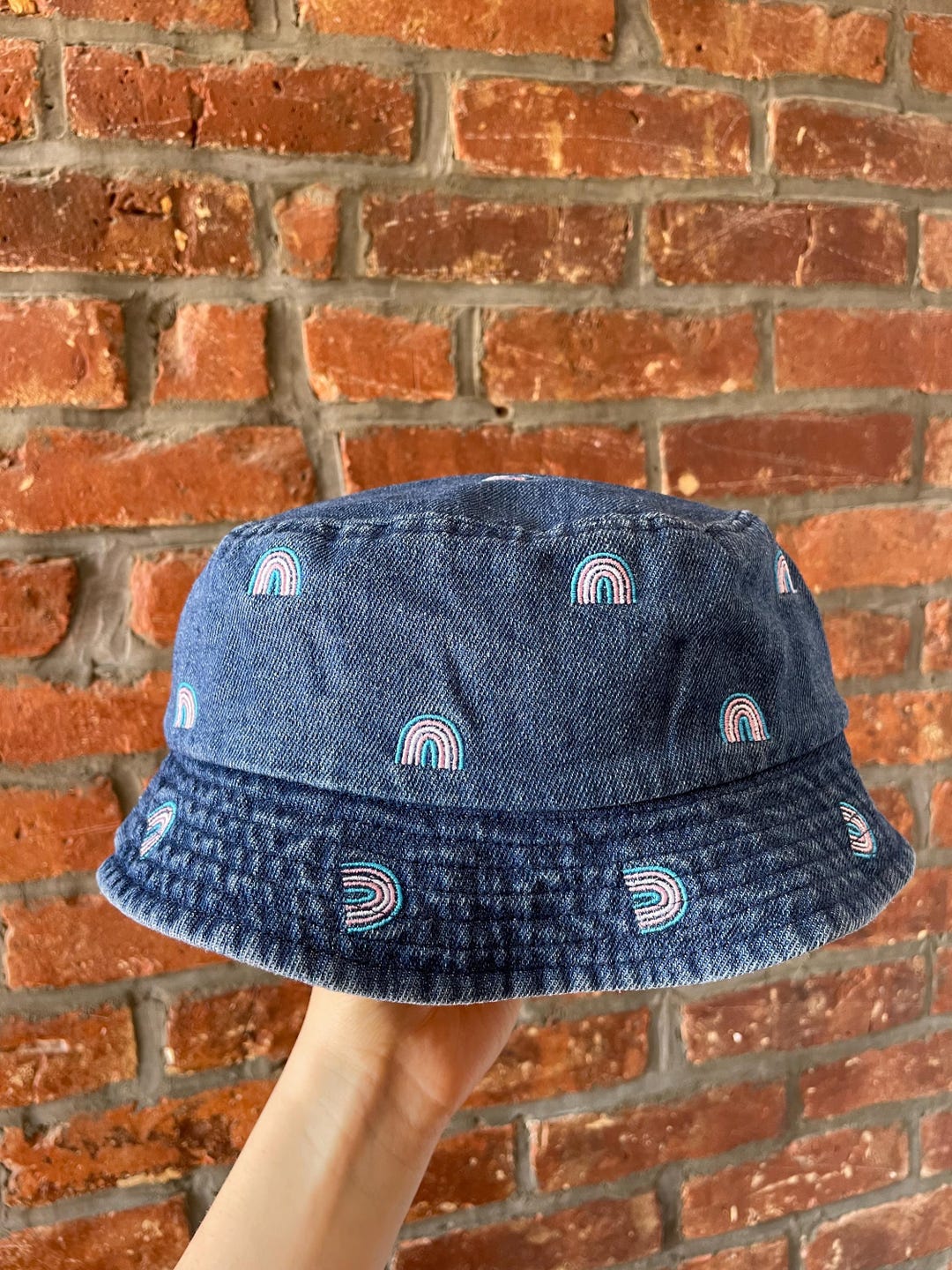 Embroidered Trans Bucket Hat | Transgender Pride Hat | Subtle Trans ...
