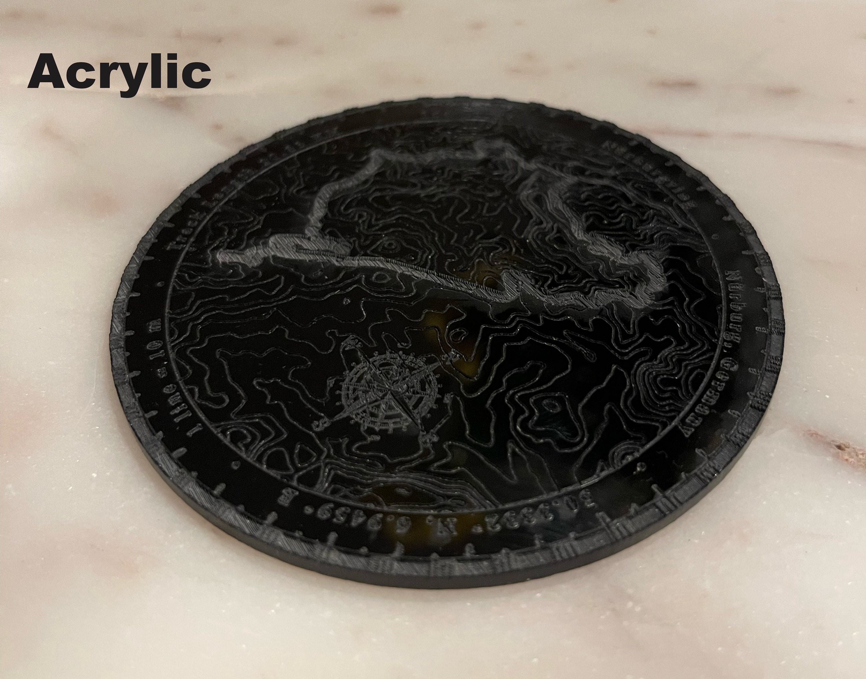 Race Track Topography Coasters - Etsy