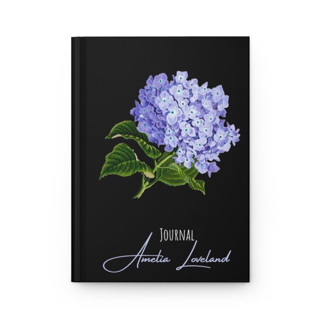 Personalized Hydrangea Journal, Custom Hydrangea Notebook, Hydrangea ...