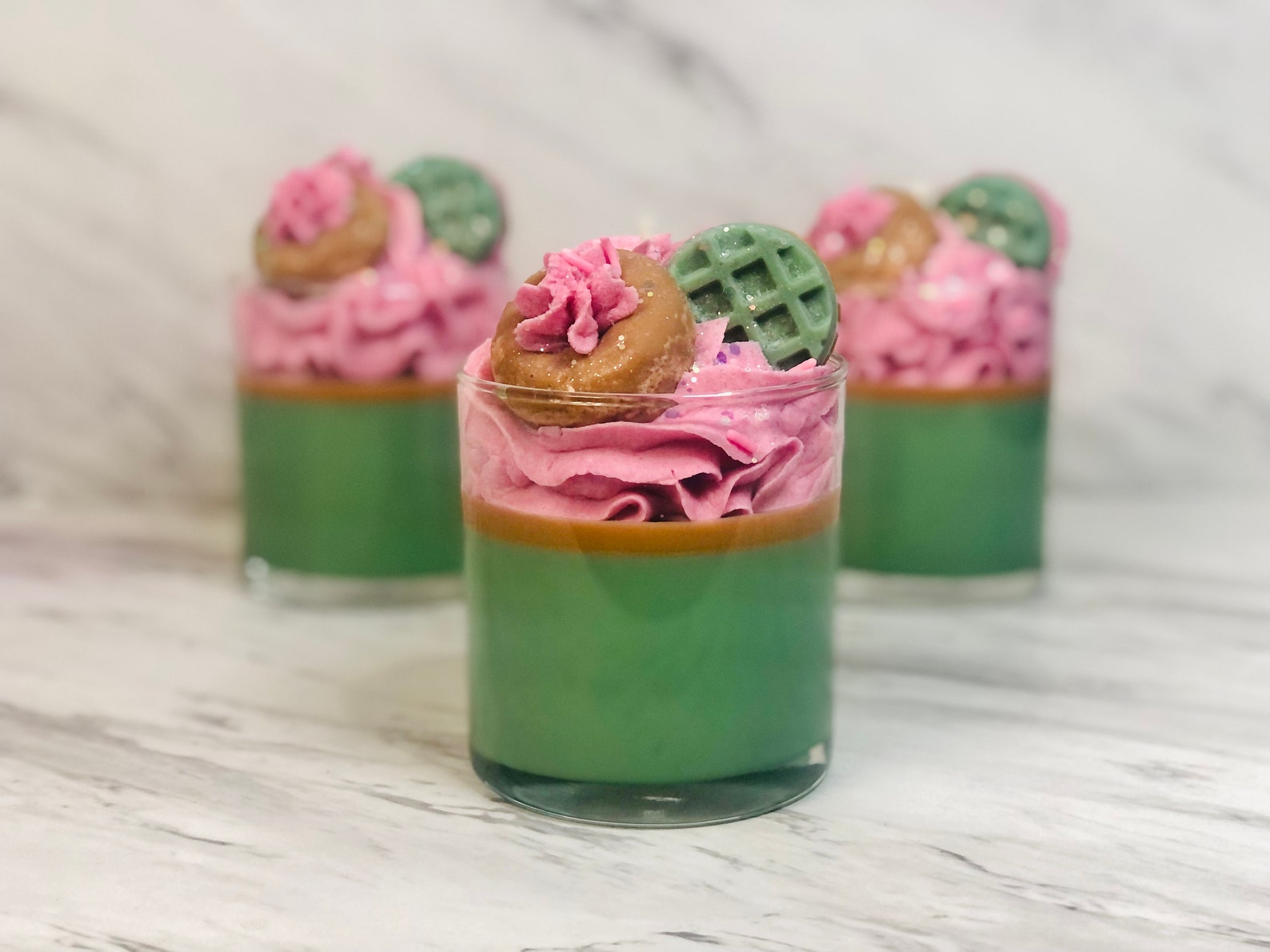 Love Me/strong Candle/gift/valentines/st'patricks Day/green & Pink - Etsy
