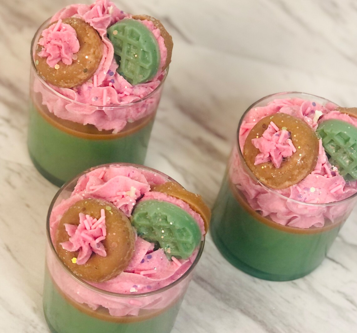 Love Me/strong Candle/gift/valentines/st'patricks Day/green & Pink - Etsy