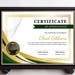 Customizable Green Gold Employee Recognition Certificate, Month ...
