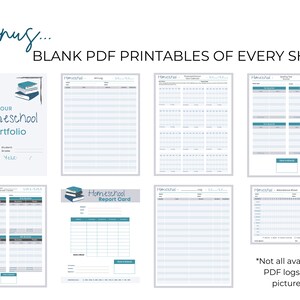 Customizable Homeschool Portfolio Logs and Records - Etsy