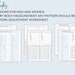 Customizable Sewing Measurements and Pattern Adjustment Worksheets - Etsy