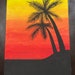 Sunset Painting With Palm Trees - Etsy
