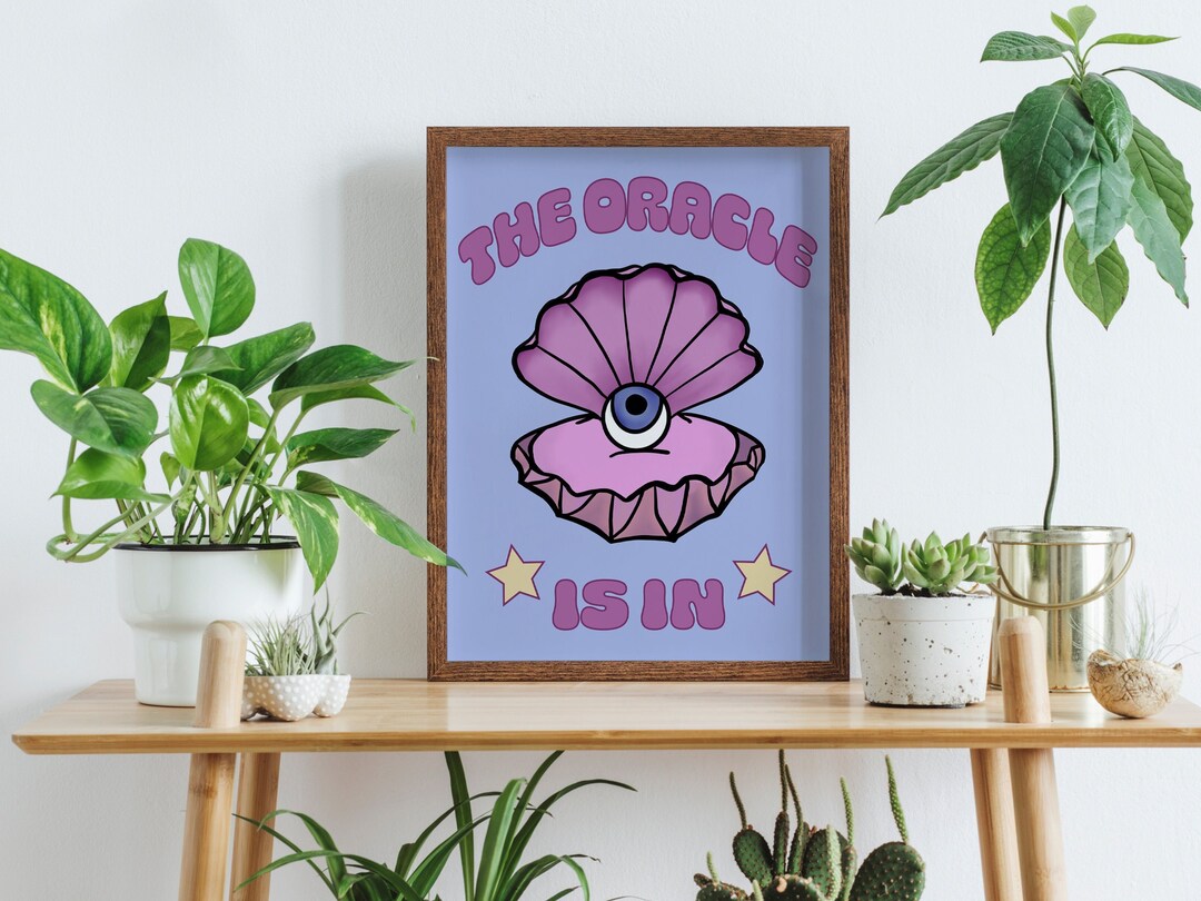 The Oracle is in Digital Printable Wall Art - Pastel Y2K Dorm Decor ...