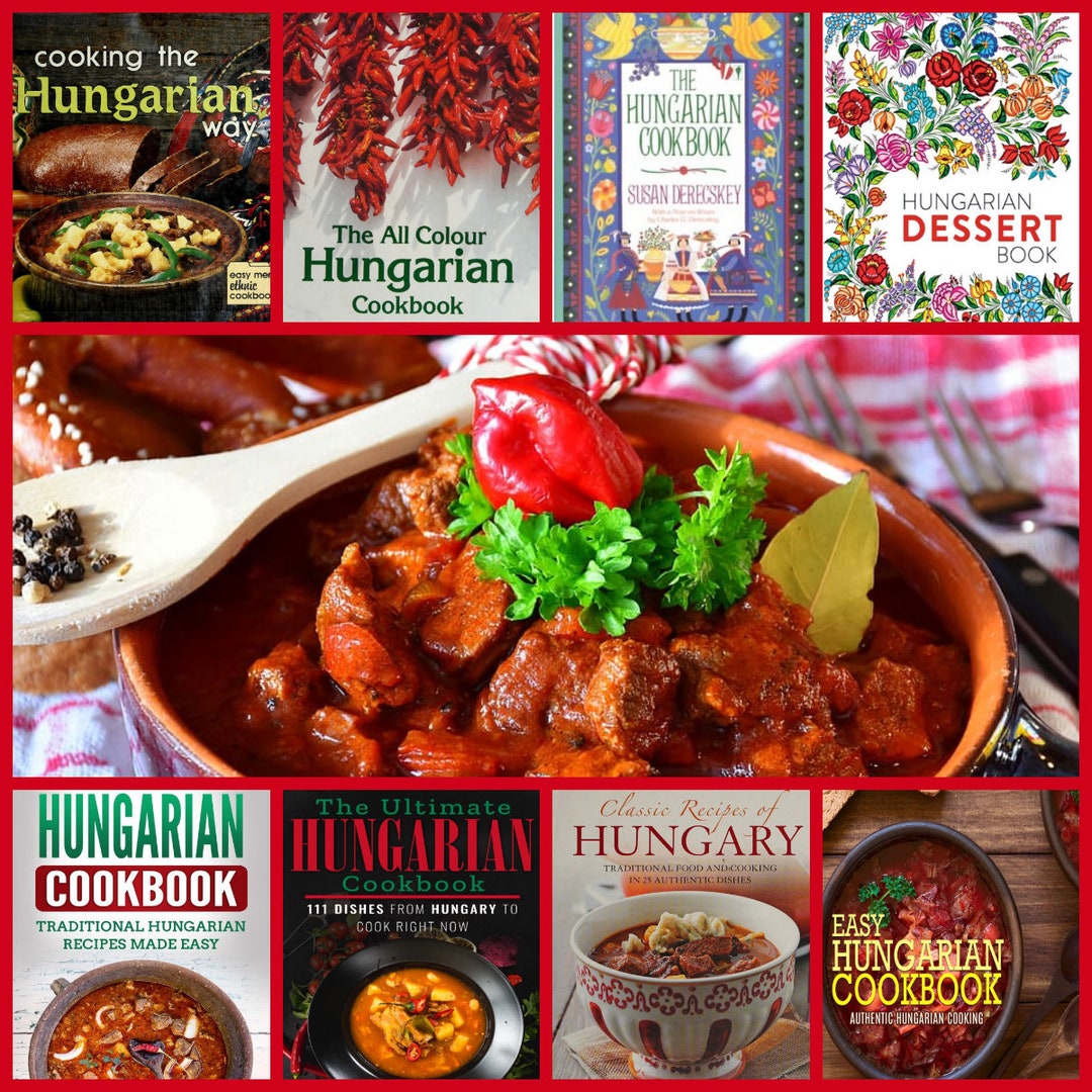 19PCS Hungarian Digital Cookbook Recipes Hungary Goulash Paprika Langos ...