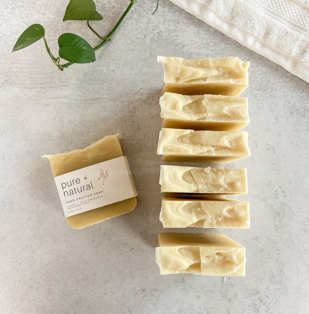 Pure and Natural Soap Unscented Handmade Soap Cold Processed Soap Soap ...