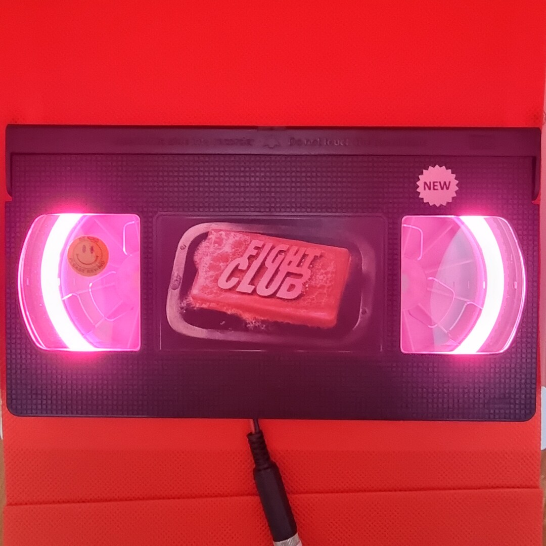 Fight Club Movie VHS Neon LED Lamp - Etsy