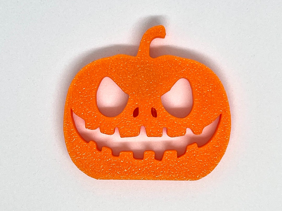 Scary Pumpkin Magnet - Spooky Halloween Decor, Fridge Decoration - 3D ...