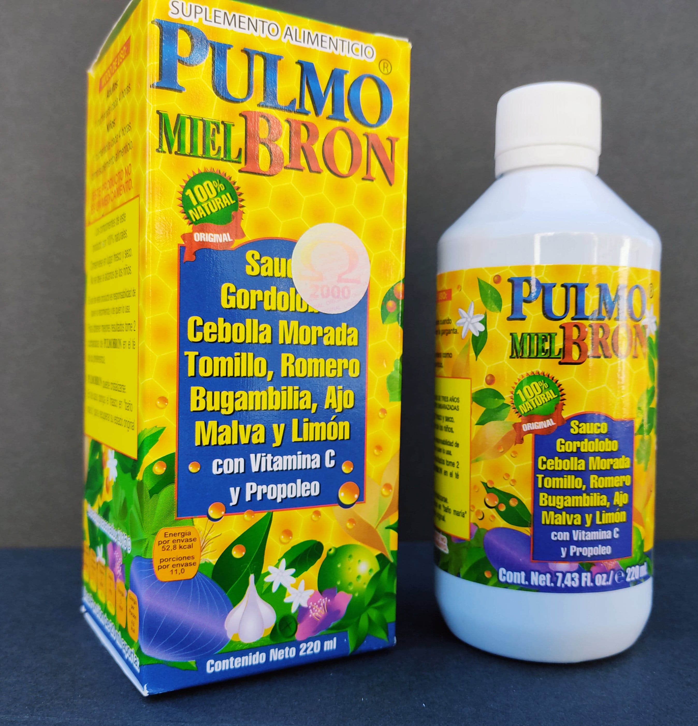 Pulmo Bron Miel Jarabe. Honey Cough Syrup With Propolis.100% - Etsy