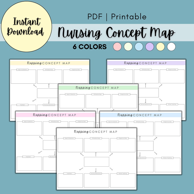 Nursing Concept Map, Nursing Notes, Nurse Study Template, Pharmacology ... Nursing Concept Map, Nursing Notes, Nurse Study Template, Pharmacology ...