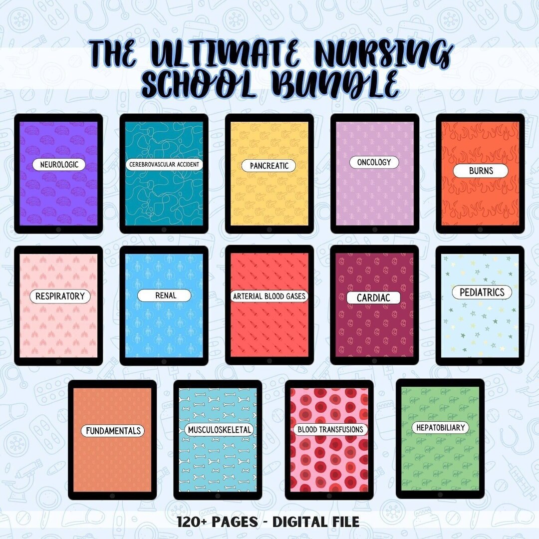 The Ultimate Nursing School Bundle, Med Surg Bundle, Fundamentals ...