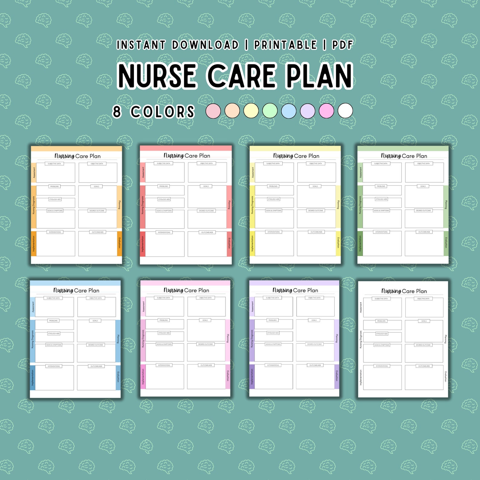 Nurse Report Bundle, Nursing Template, SBAR Nurse Report Sheet, Nursing Care Plan, Nursing ...