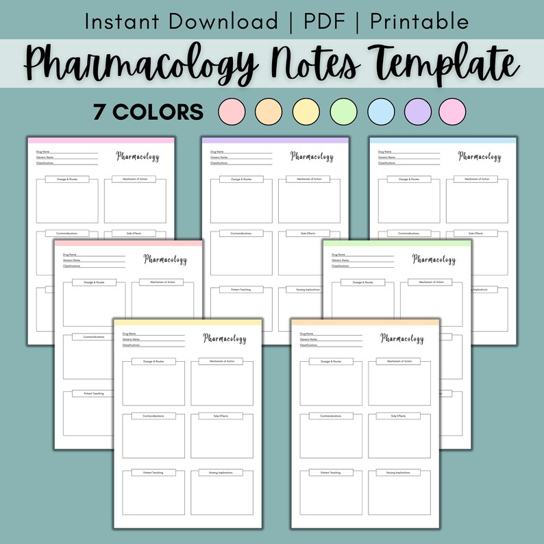 Nurse Note Taking Bundle, Nursing School Notes, Nursing Student, NCLEX ...