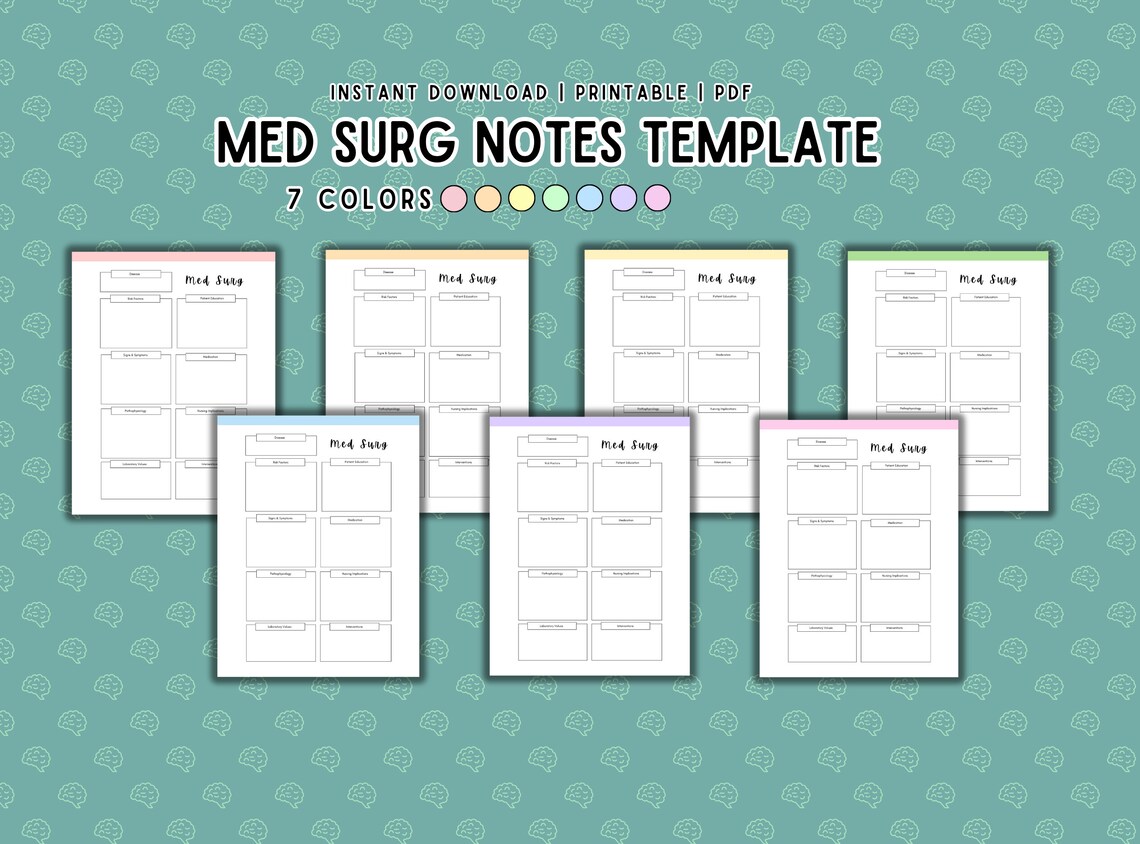 Nurse Note Taking Bundle, Nursing School Notes, Nursing Student, NCLEX ...