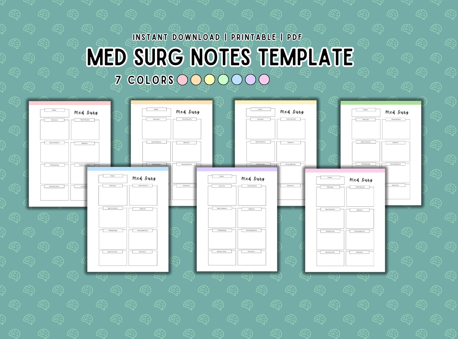 Nurse Note Taking Bundle, Nursing School Notes, Nursing Student, NCLEX ...