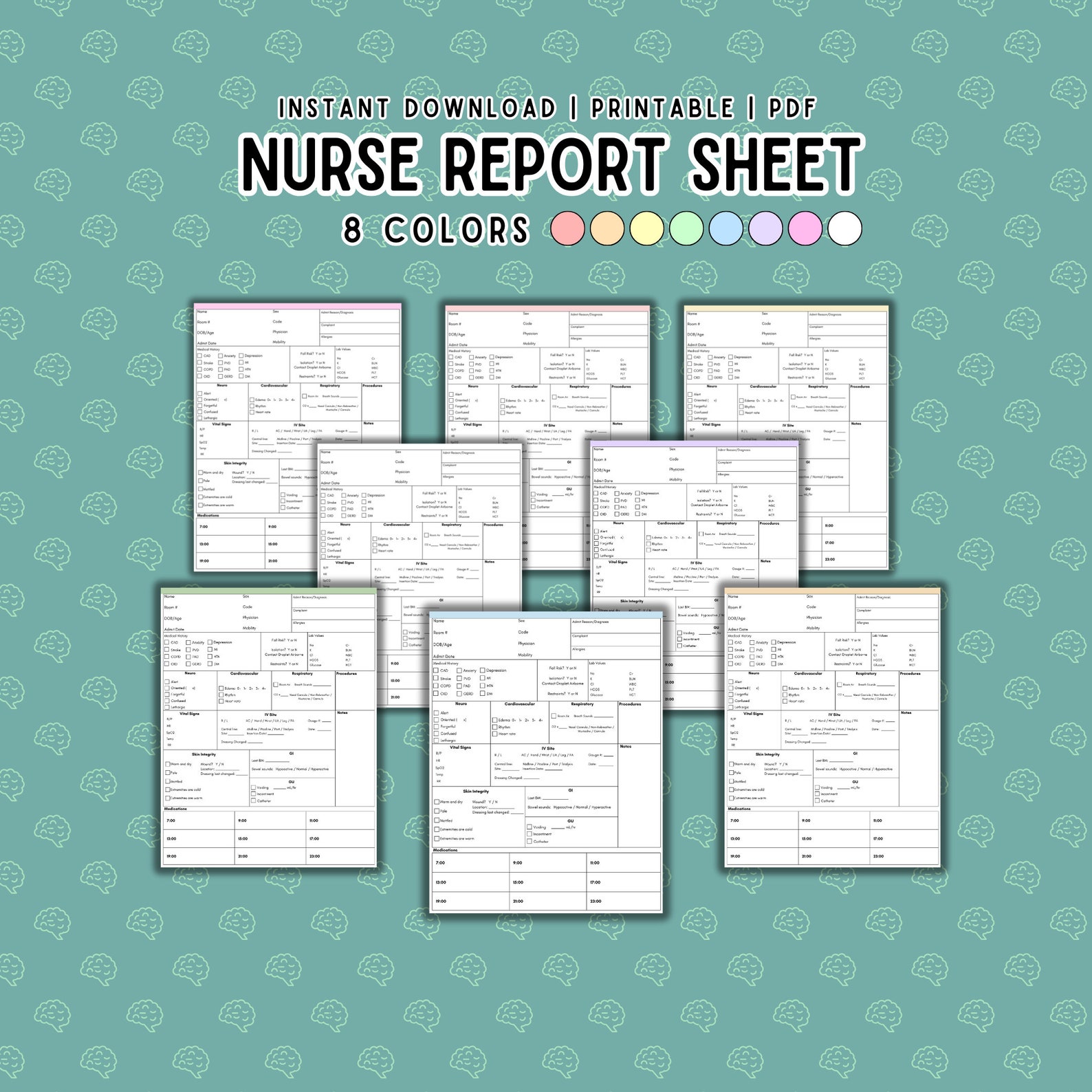 Nurse Report Bundle: SBAR, Care Plan Templates (PDF Digital) - Etsy