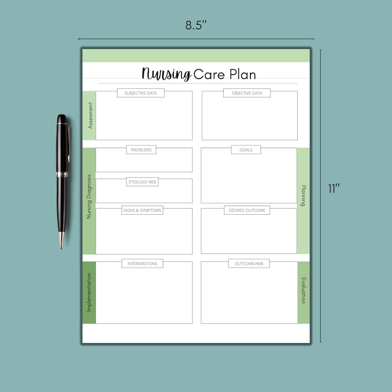 Nursing Care Plan, Care Plan, NCLEX, Nursing Template, Nursing Study ...