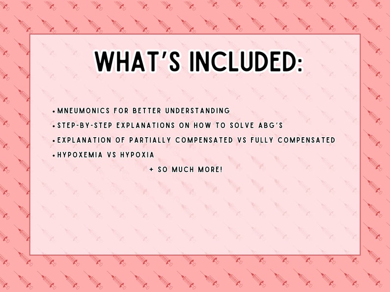 Arterial Blood Gases, Abgs, NCLEX, Nursing Notes, Nursing Fundamentals ...