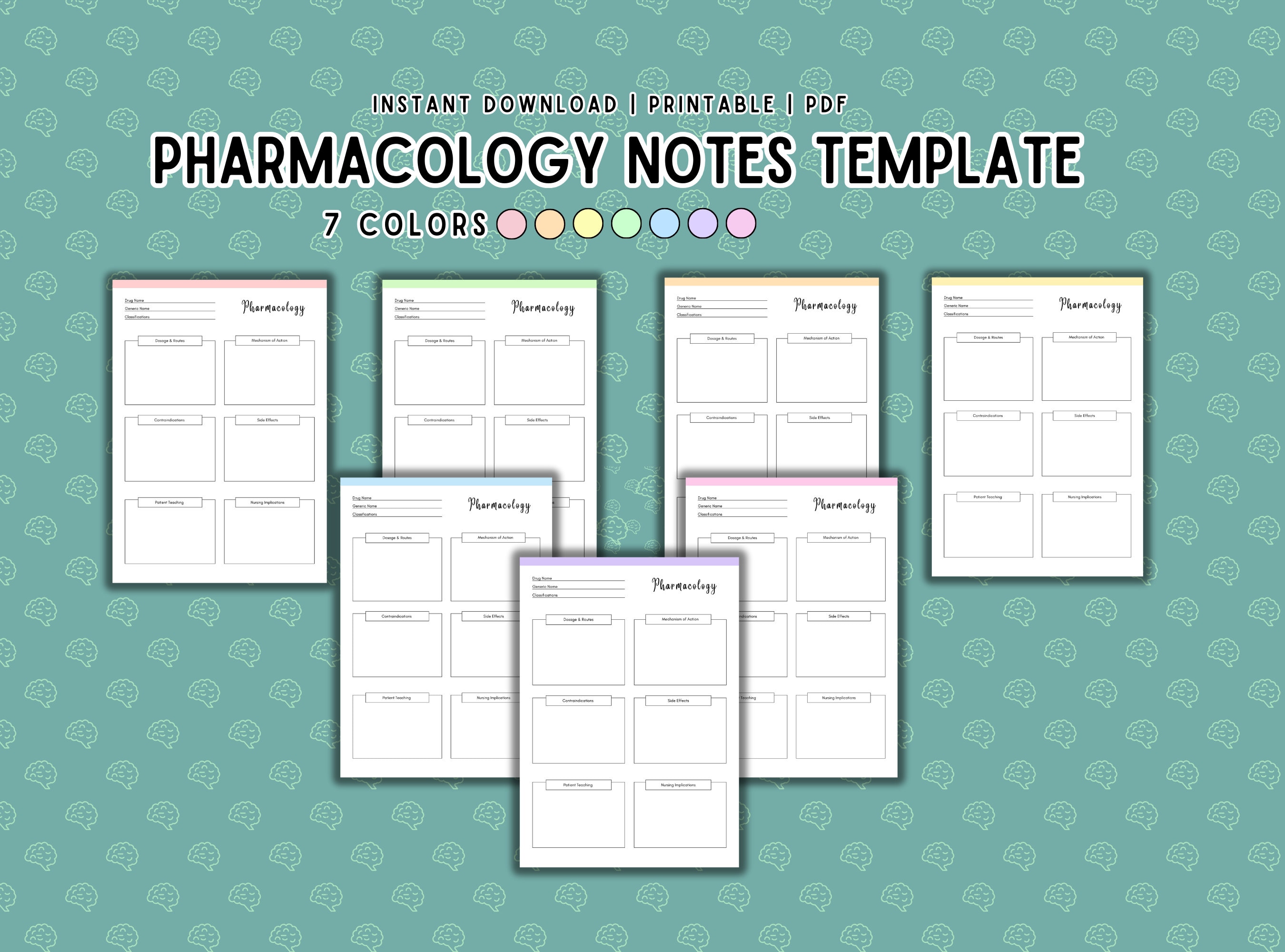 Nurse Note Taking Bundle, Nursing School Notes, Nursing Student, NCLEX ...