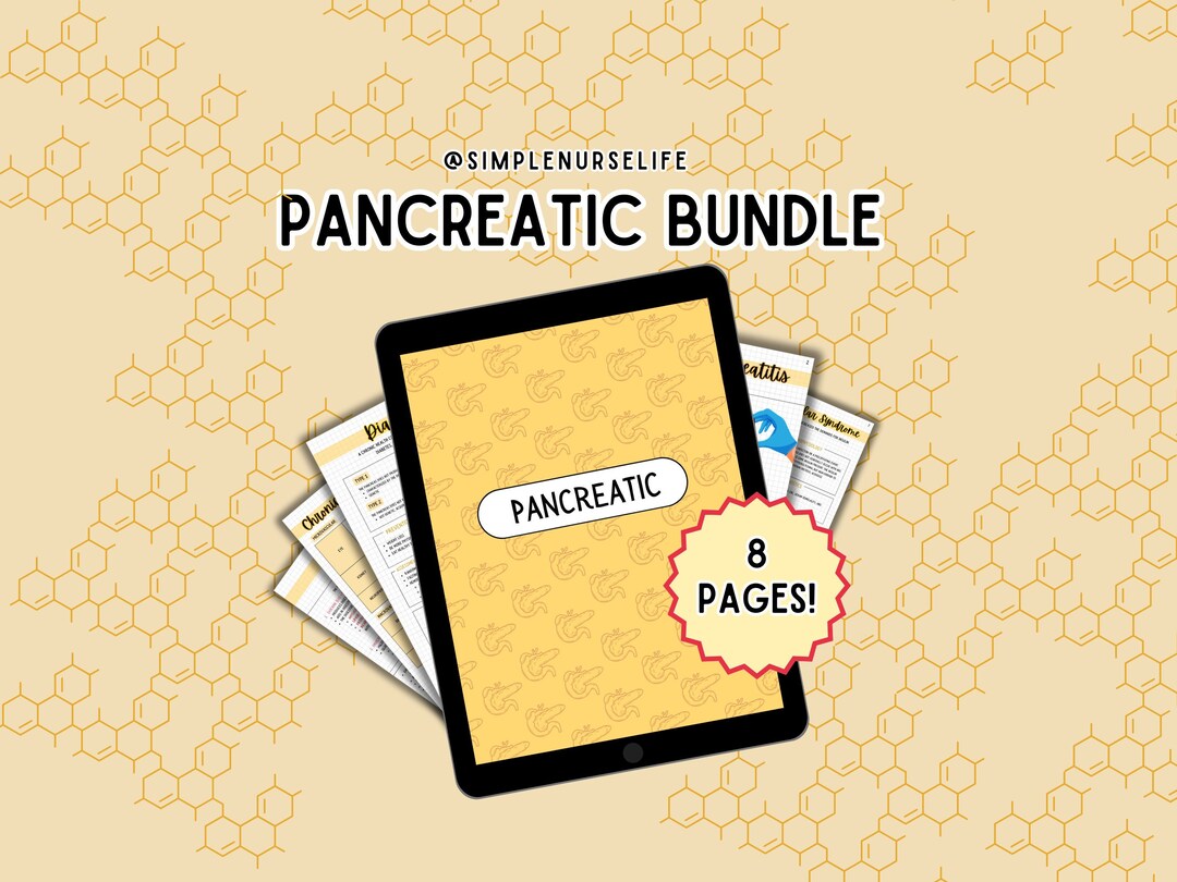 Pancreatic Nursing Bundle Notes, NCLEX Notes, Med Surg Notes - Etsy