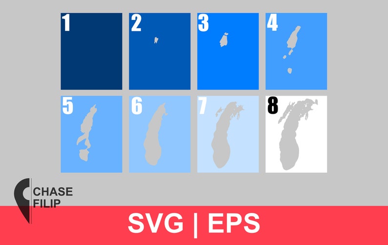 Mapa del lago Michigan / Mapa de los Grandes Lagos / Mapa de ...