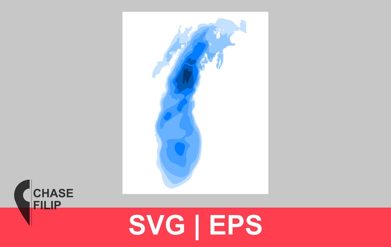 Mapa del lago Michigan / Mapa de los Grandes Lagos / Mapa de ...