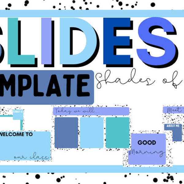 Shades of Blue Classroom - Etsy