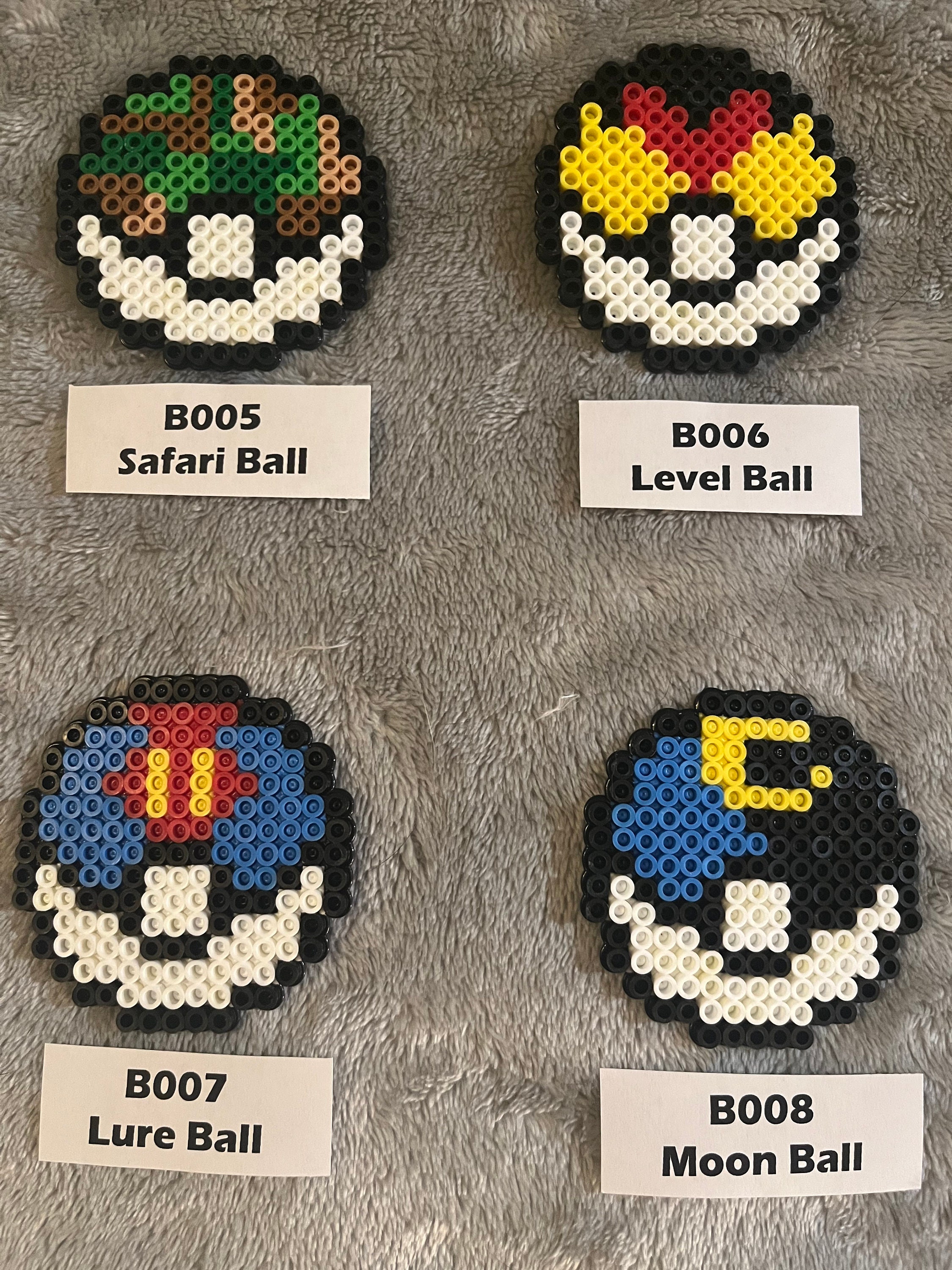 Perler Pokeballs - Choose From 27 Variations - Etsy