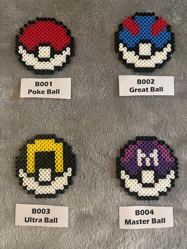 Perler Pokeballs - Choose From 27 Variations - Etsy