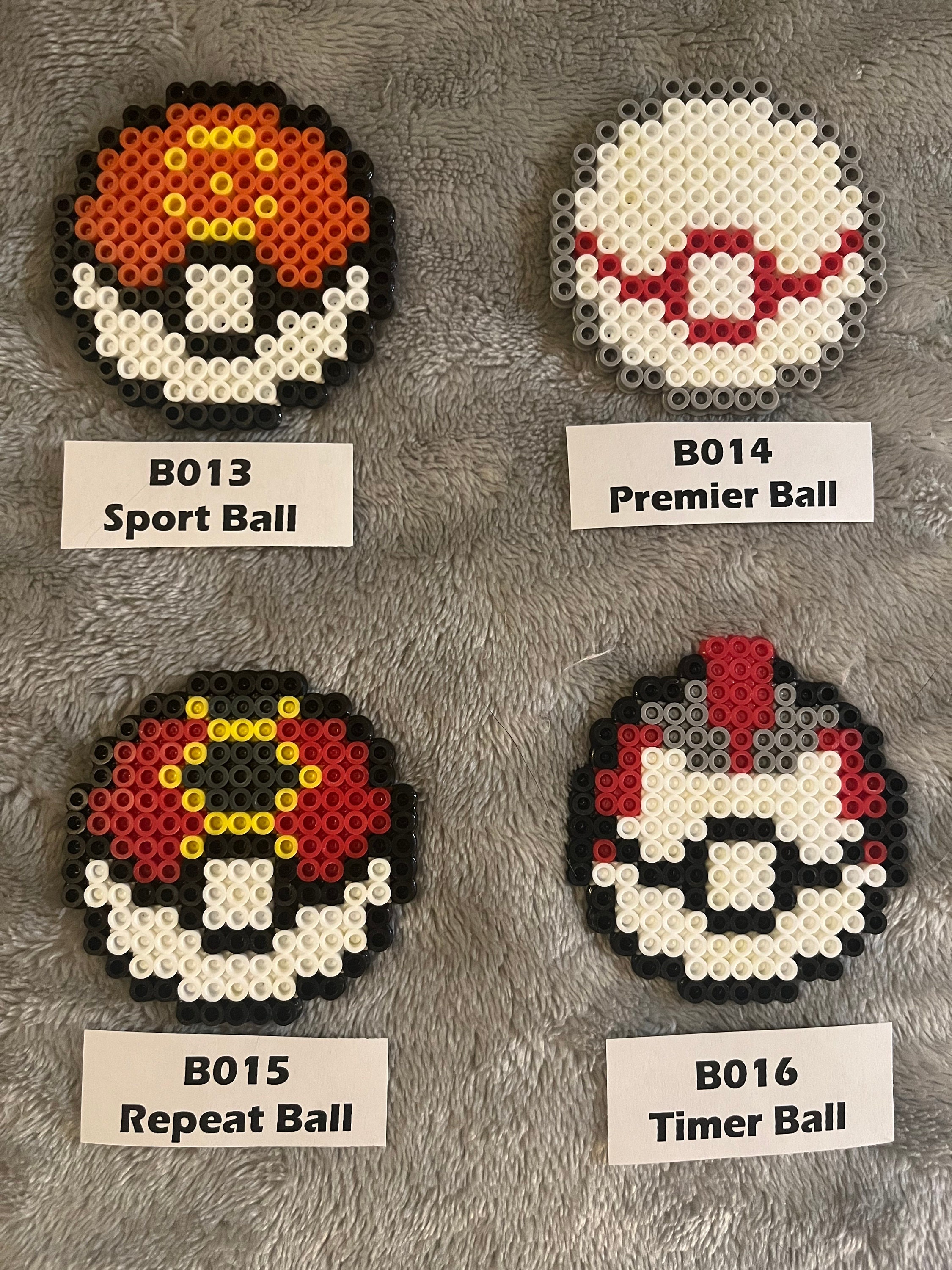 Perler Pokeballs - Choose From 27 Variations - Etsy