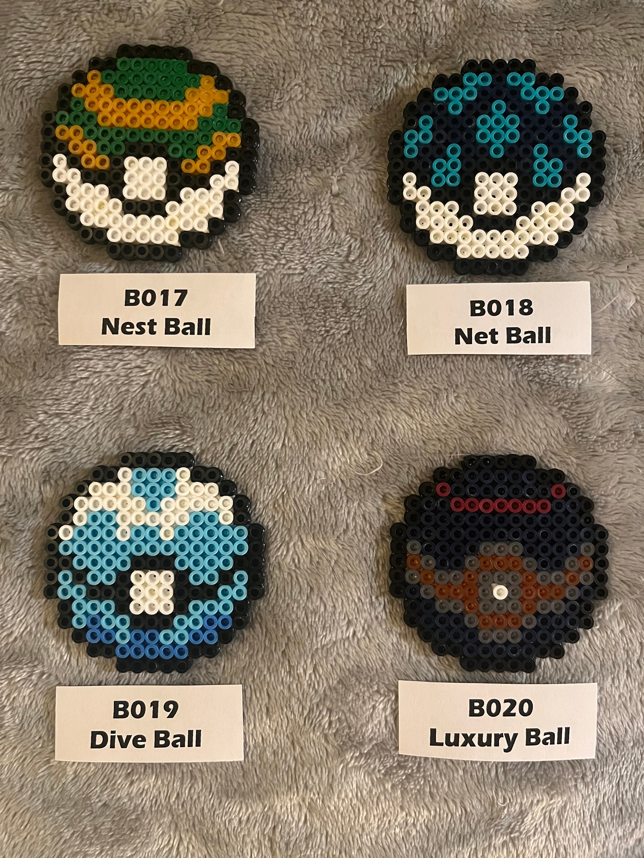 Perler Pokeballs - Choose From 27 Variations - Etsy